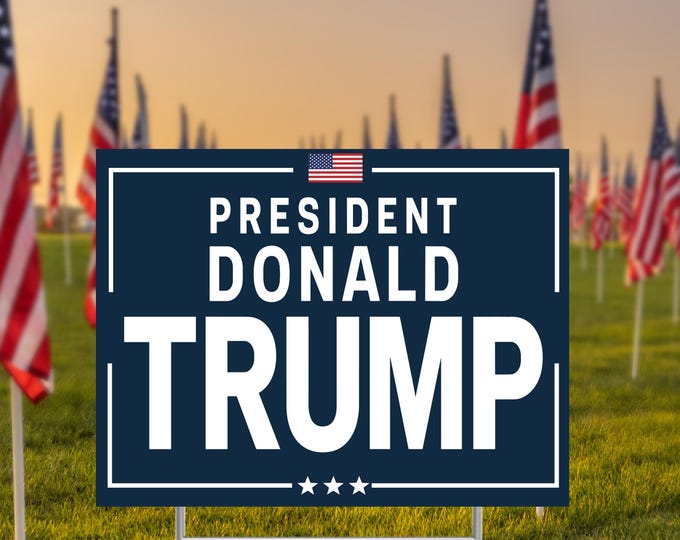 Jesus is My Savior Trump is My President 12 X 18 Political Yard Sign - Etsy