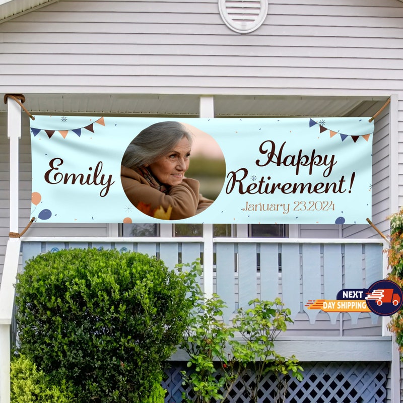 Happy Retirement Banner - Etsy