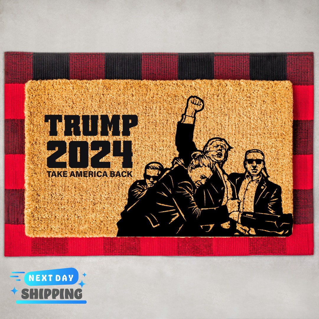 Trump 2024 Take America Back Doormat, Patriotic Decor, Donald Trump ...