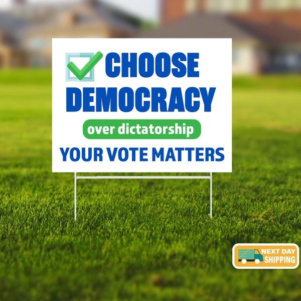 Choose Democracy No Trump - Etsy