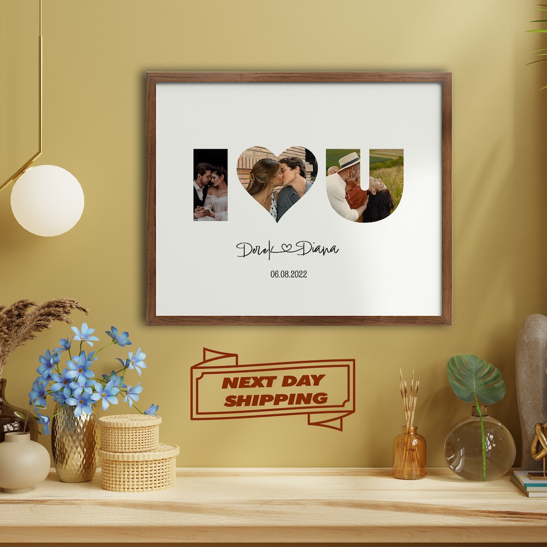 I Love You Couple Photo Collage, Photo Collage, Love Photo Collage ...