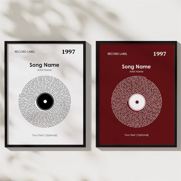 Song Lyric Art - Etsy