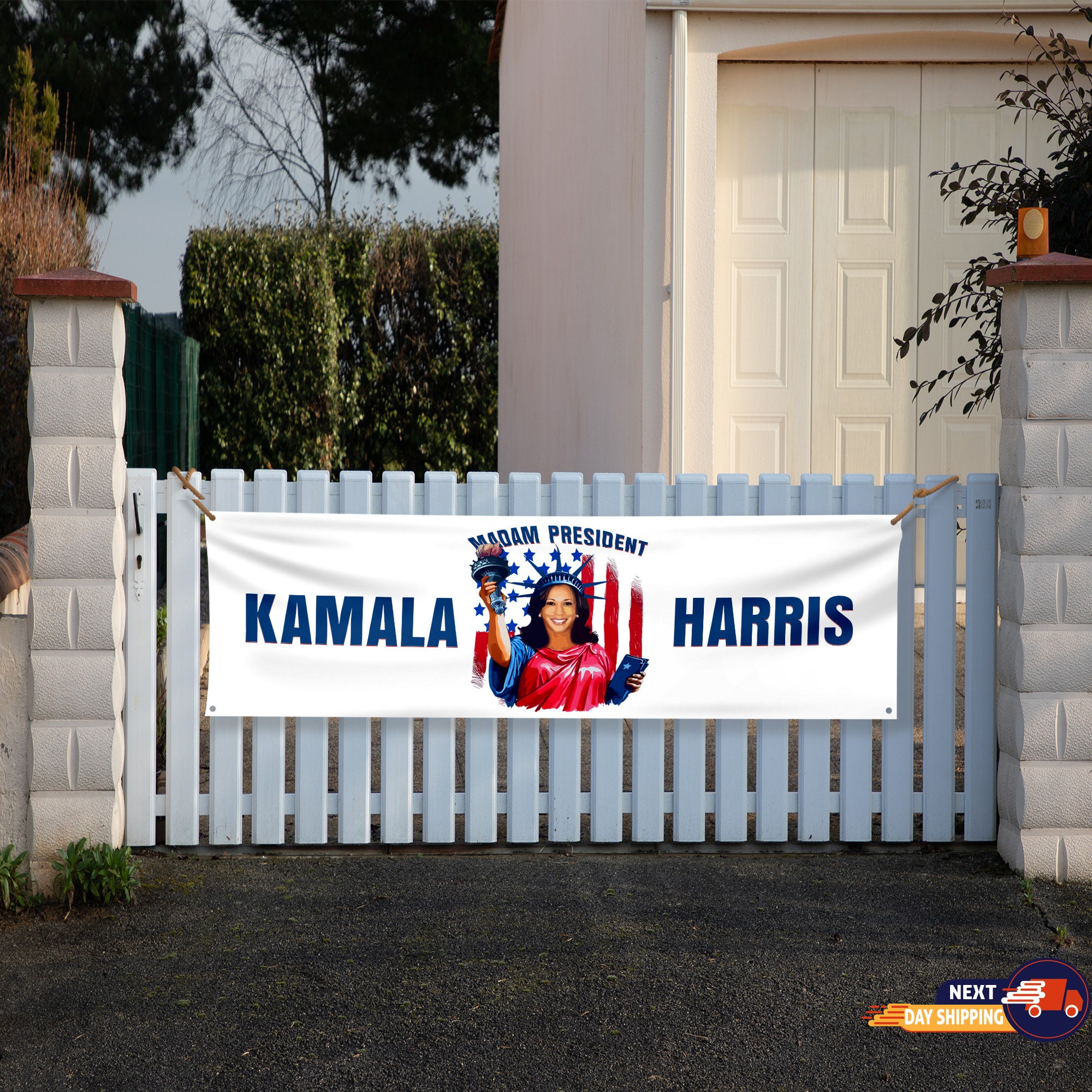 Kamala Harris 2024 Banner, Madam President, Vote Kamala, Election ...
