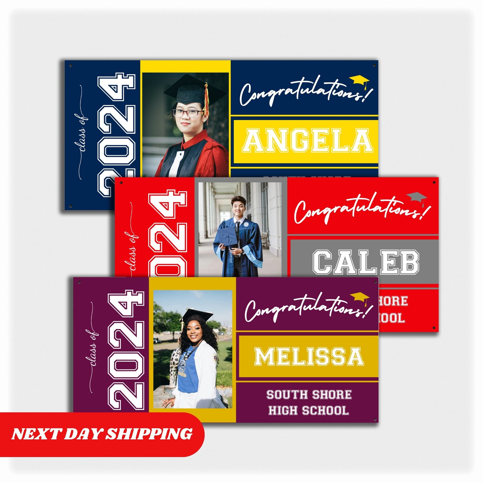 Personalized Graduation Banner W/ Photo, Graduation Announcement ...