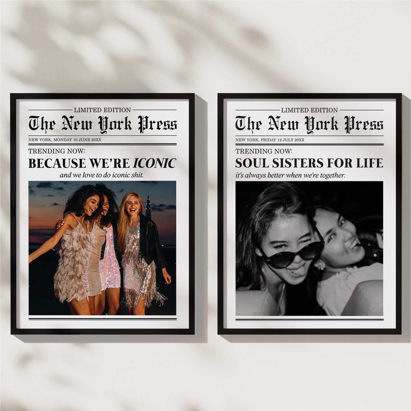 Because It's Iconic Newspaper Print, Custom Newspaper Print ...
