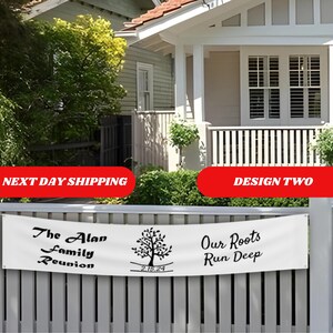 Family Reunion Banner, Personalized Family Tree Banner, Family Reunion ...
