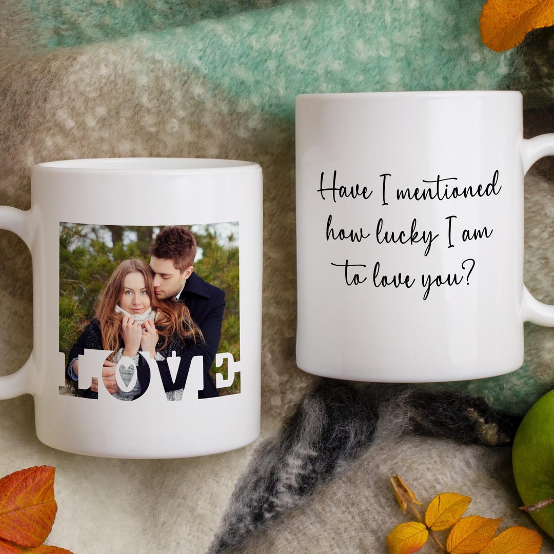 Love Photo Mug, Personalized Mug, Cute Coffee Mug, White Mug, Memorial ...