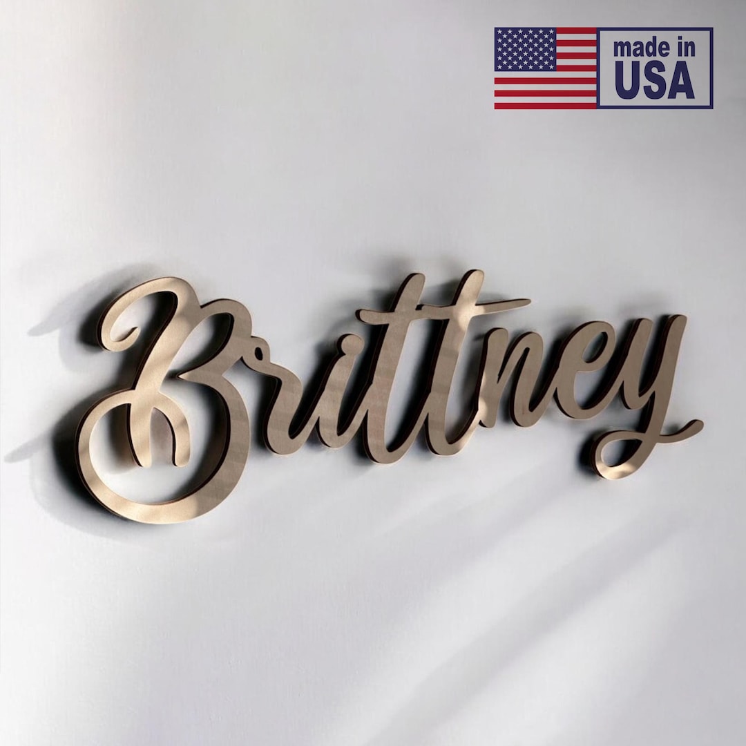 Baby Name Wall Sign, Baby Wall Sign, Newborn Name Sign, Wall Decoration ...