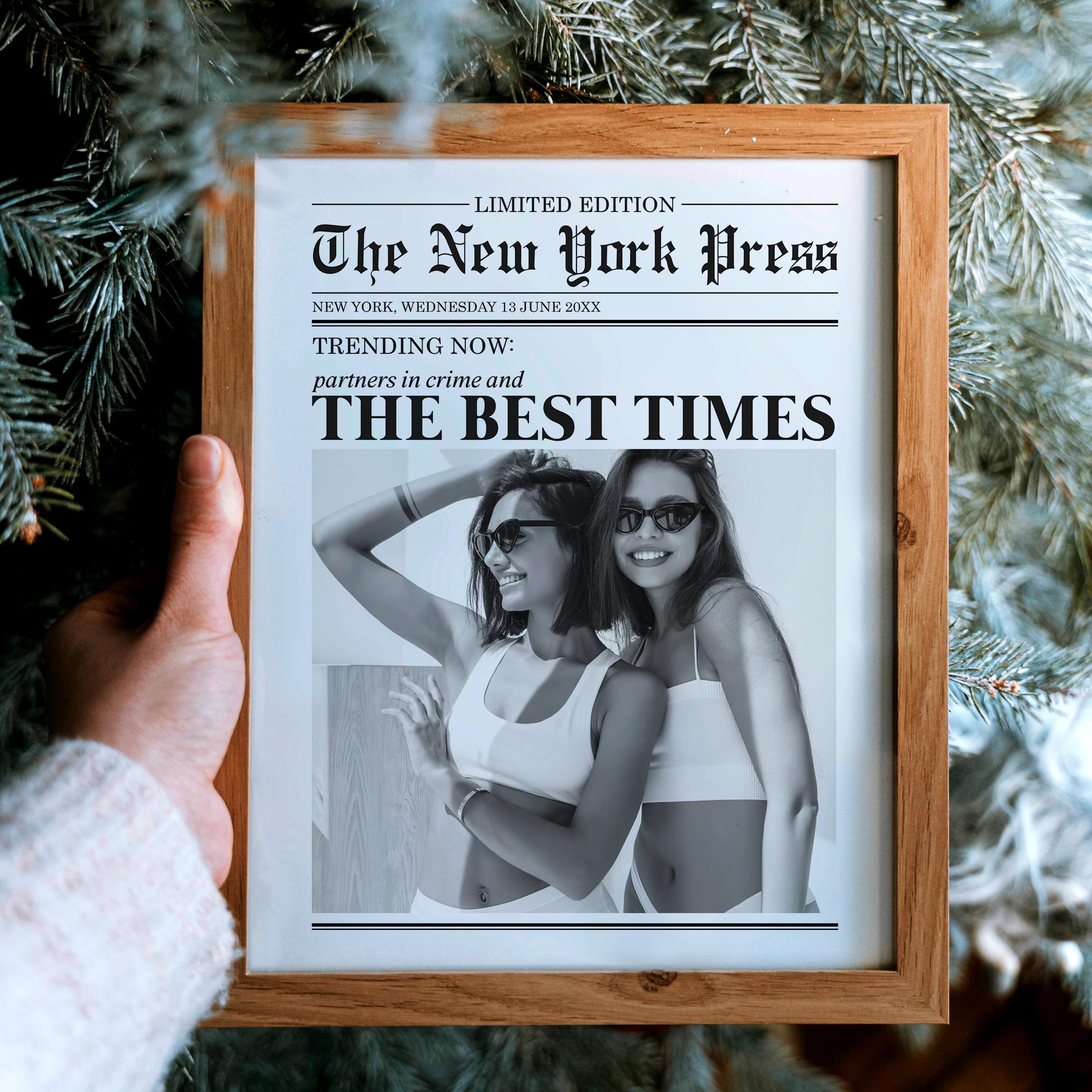 Because It's Iconic Newspaper Print, Custom Newspaper Print ...