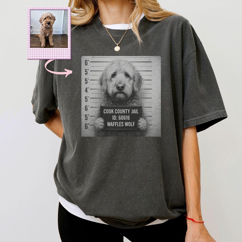 Cat Mugshot Custom Tee - Etsy