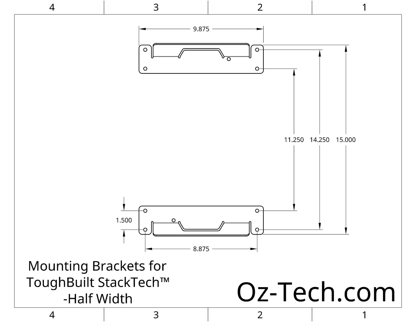 Toughbuilt Stacktech - Metal Mounting Brackets - Etsy