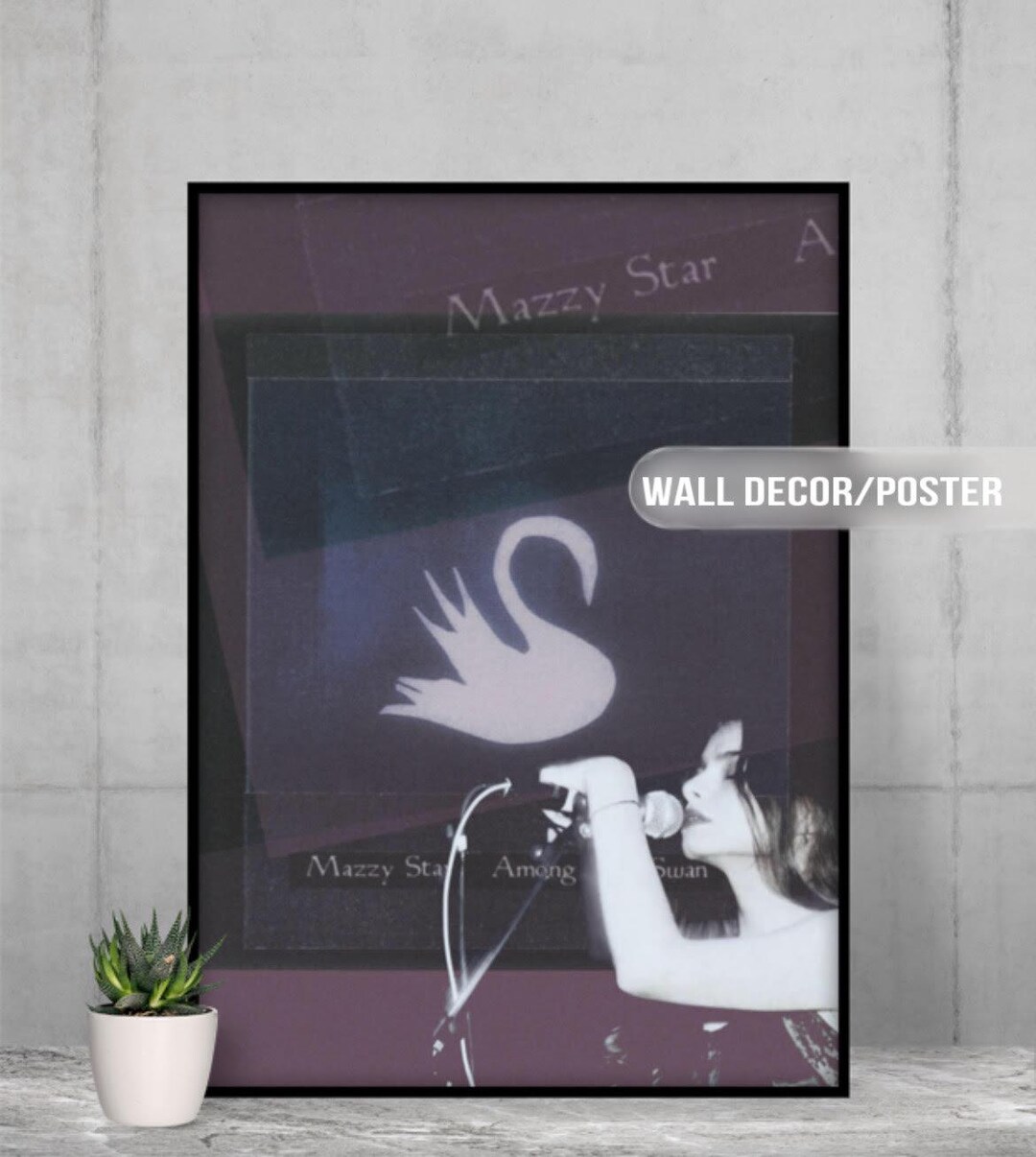 Mazzy Star Poster, Hope Sandoval, Music Poster, Wall Art, Among My Swan ...