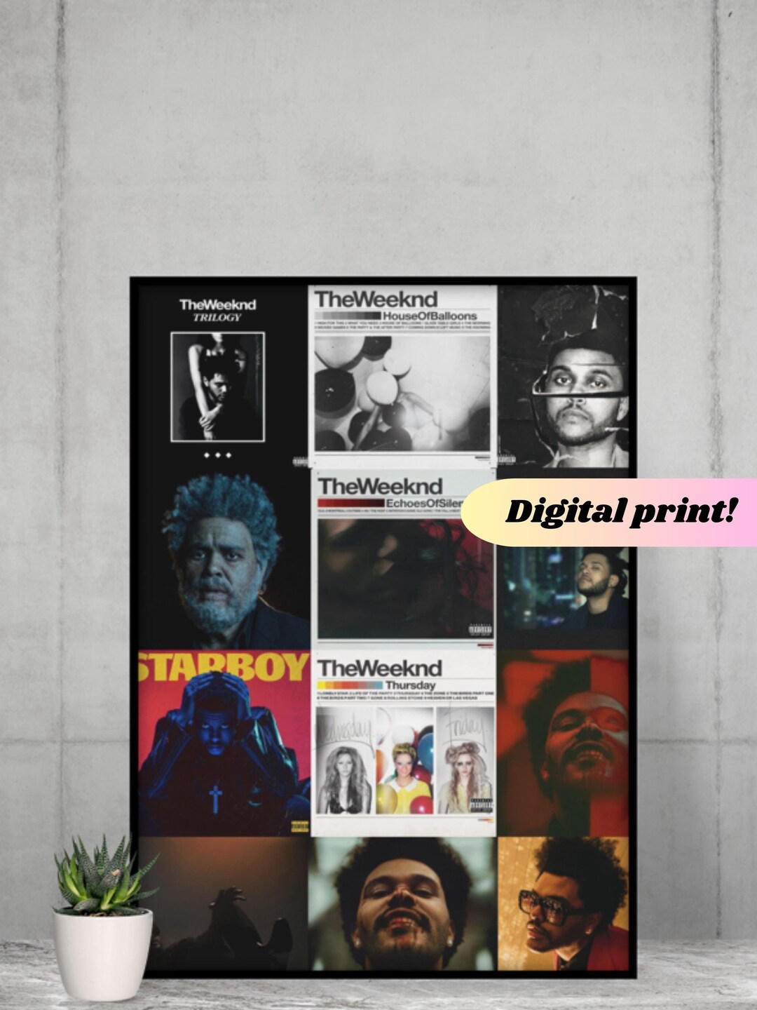 The Weeknd Album Poster, Trilogy, HOB, Starboy - Etsy