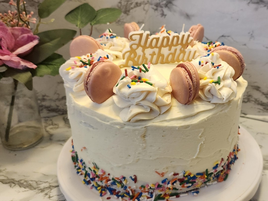 Vanilla Birthday Cake - Etsy