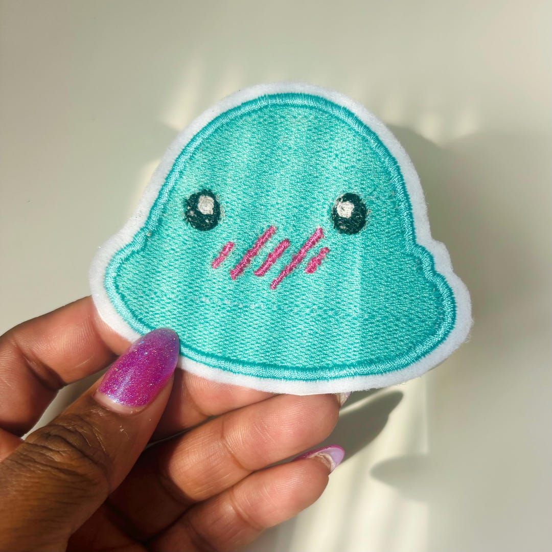 Cute Puddle Slime Rancher Iron-on Patch | 4 X 4 Inch Embroidered Patch ...