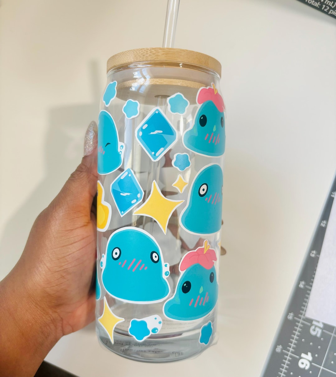 Cute Puddle and Pink Slime Rancher Clear Mug and Tumbler Teacup for Tea ...