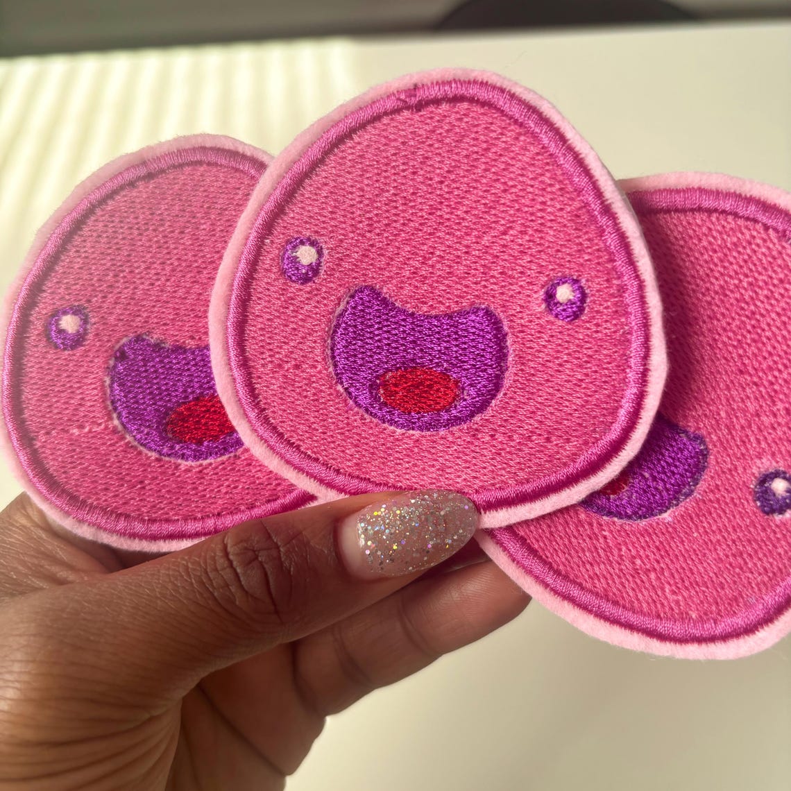 Cute Pink Slime Rancher Iron-on Patch | 4 X 4 Inch Embroidered Patch ...