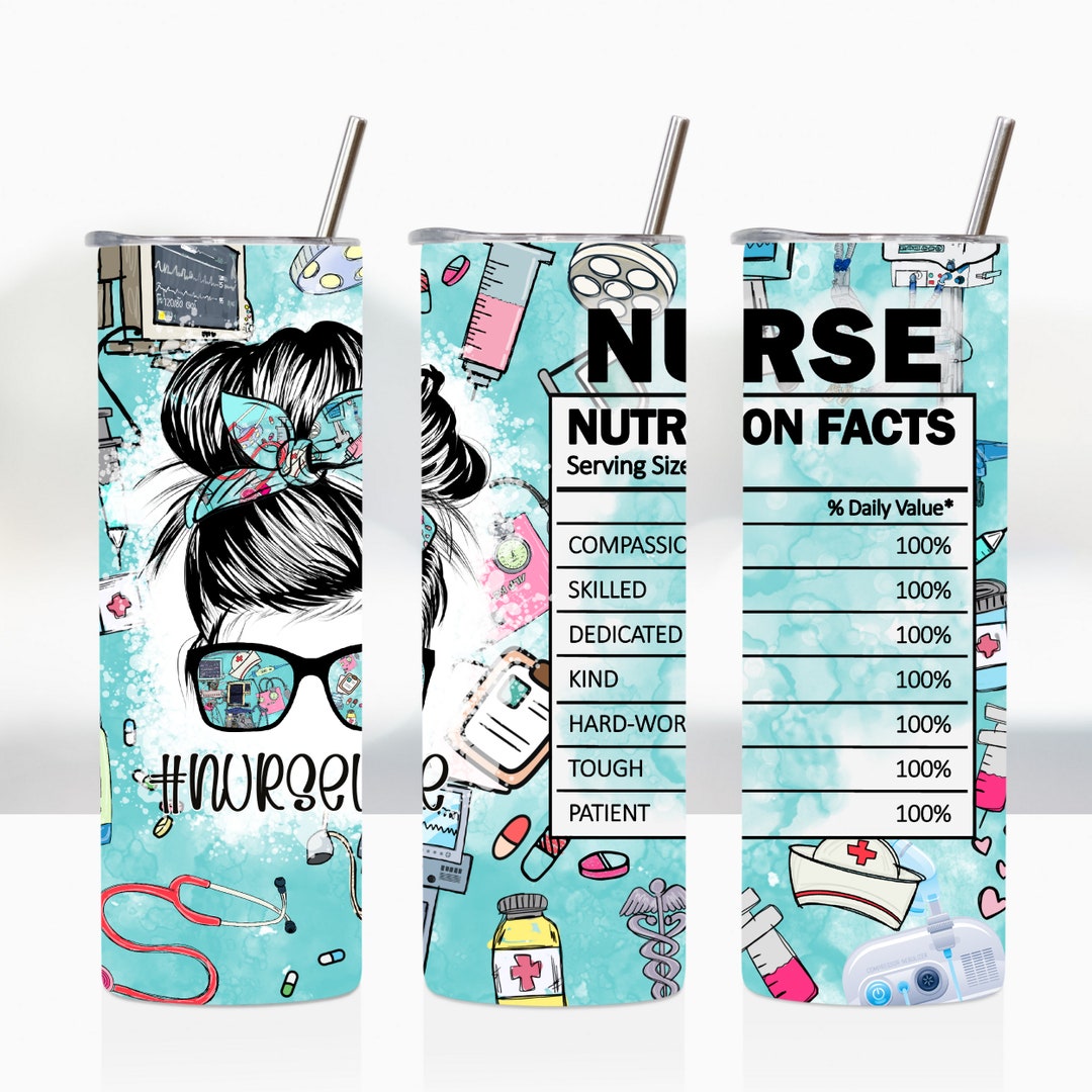 20 Oz Nurse Gift Tumbler Wrap, Medical Assistant 3D Wrap PNG, Nursing ...