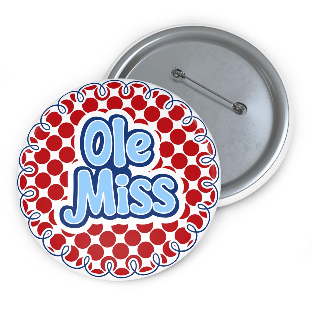 Ole Miss Game Day - Button - Etsy