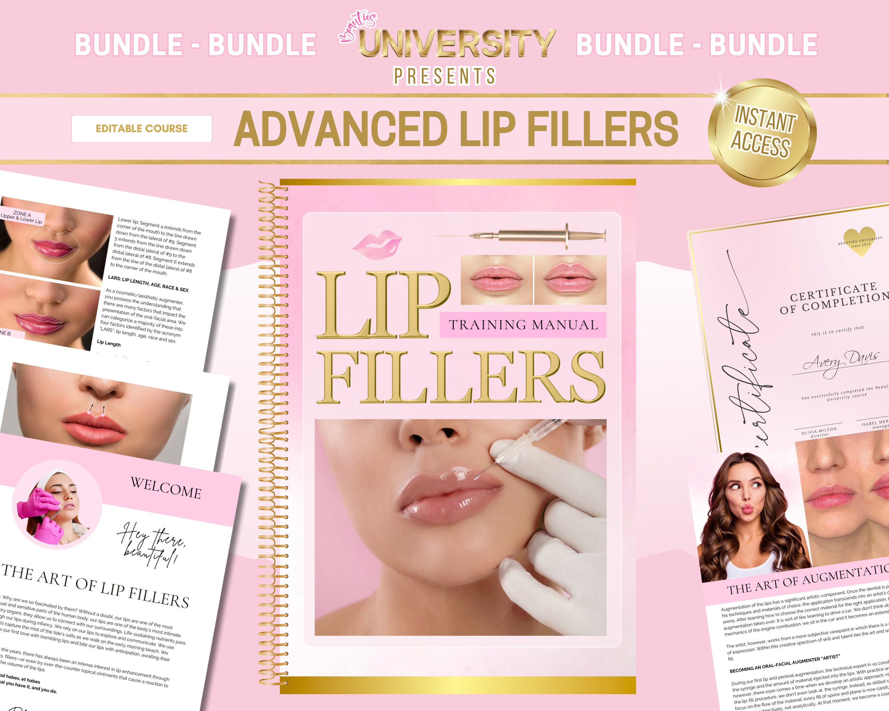 Advanced Lip Fillers Training Manual, Lip Filler Tutors Course ...