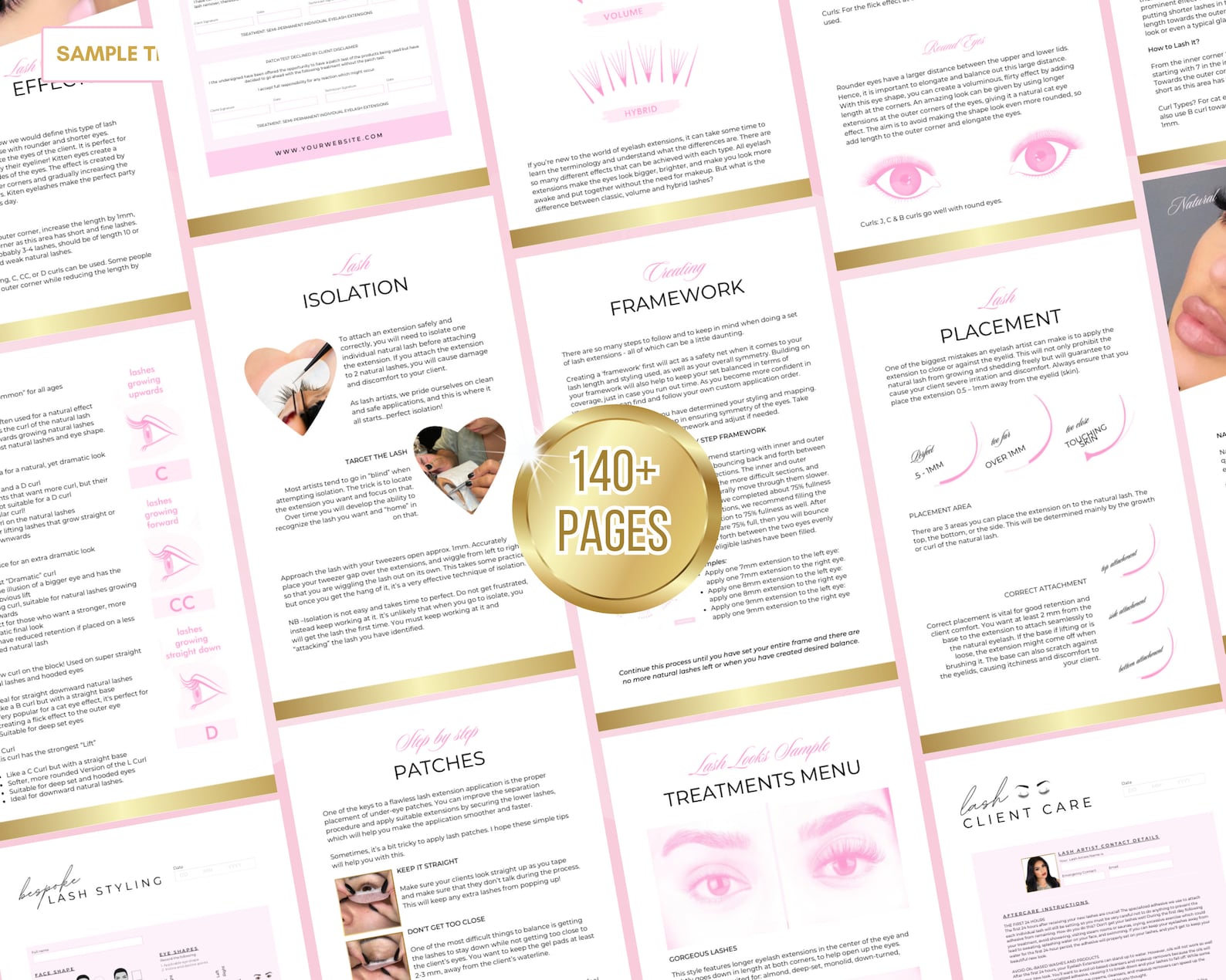 Editable Lash Training Manual, Lash Manual, Lash Certificate, Eyelash ...