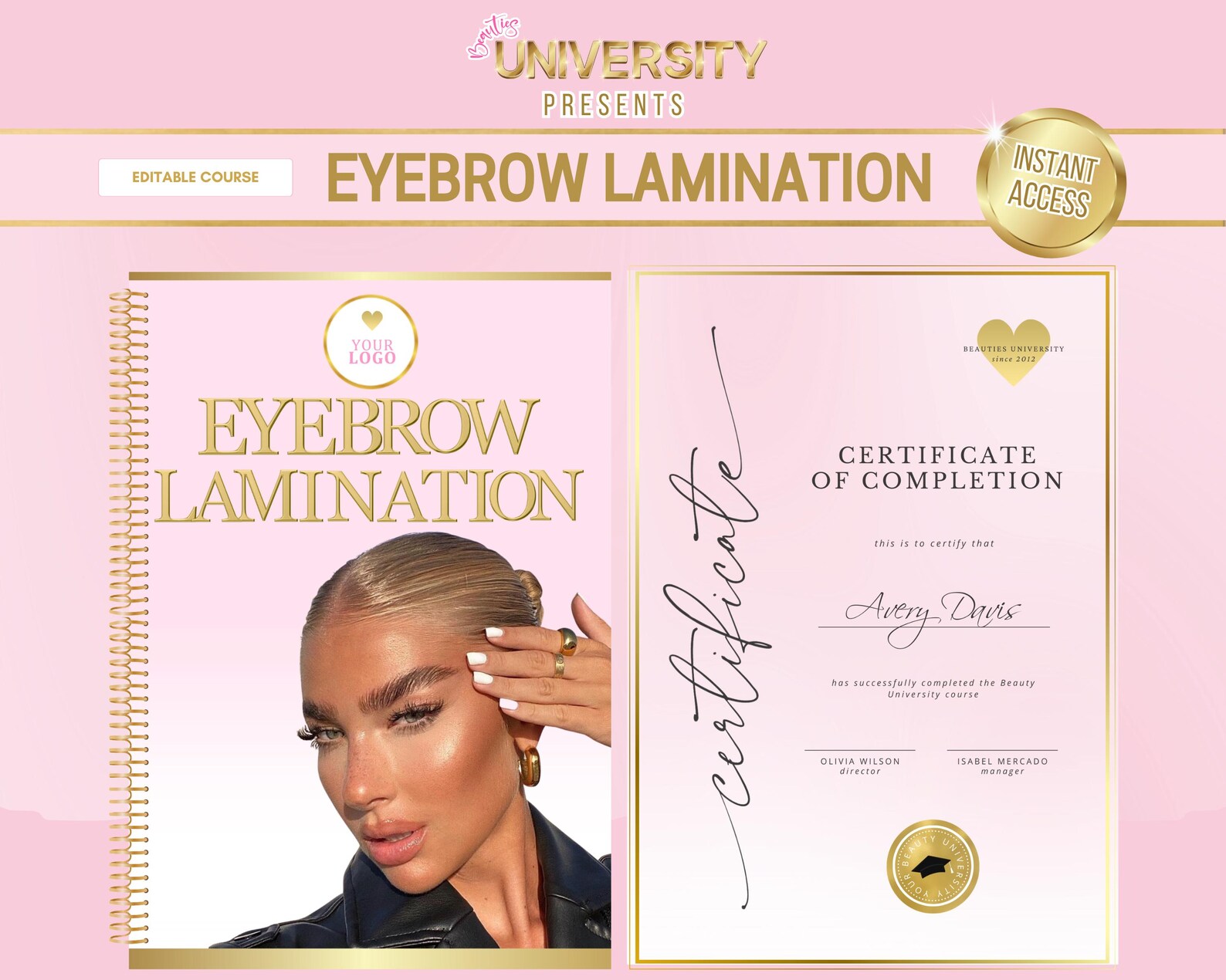 Eyebrow Lamination Training Course Bundle, Brow Lamination Training ...