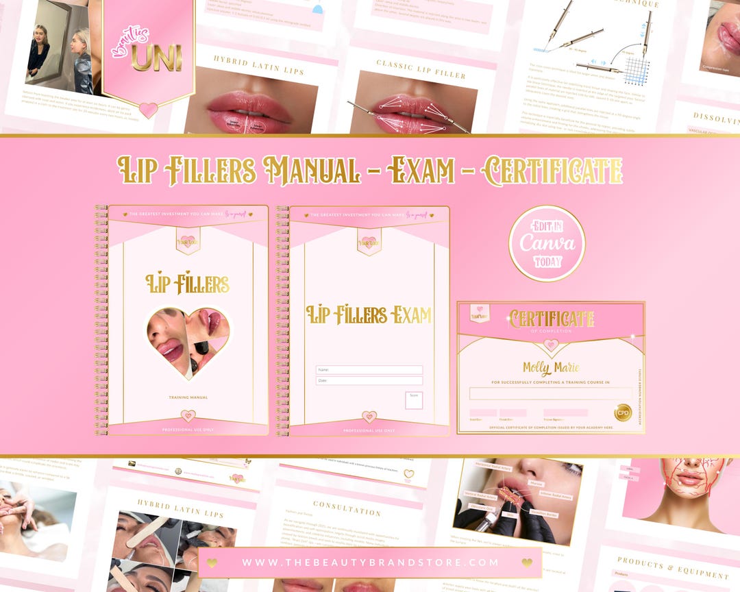 Lip Fillers Masterclass Training Manual, Russian Lip Filler ...
