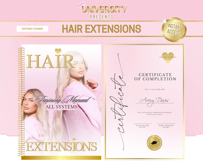 Hair Extensions Training Manual, All Systems, Methods & Techniques ...