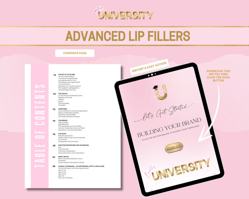 Advanced Lip Fillers Training Manual, Lip Filler Tutors Course ...
