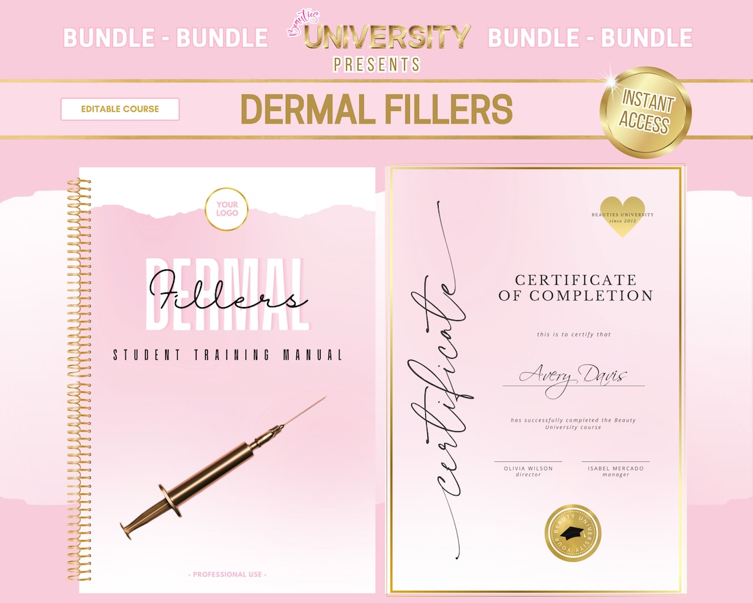 Dermal Fillers Training Manual, Dermal Filler Tutors Course ...