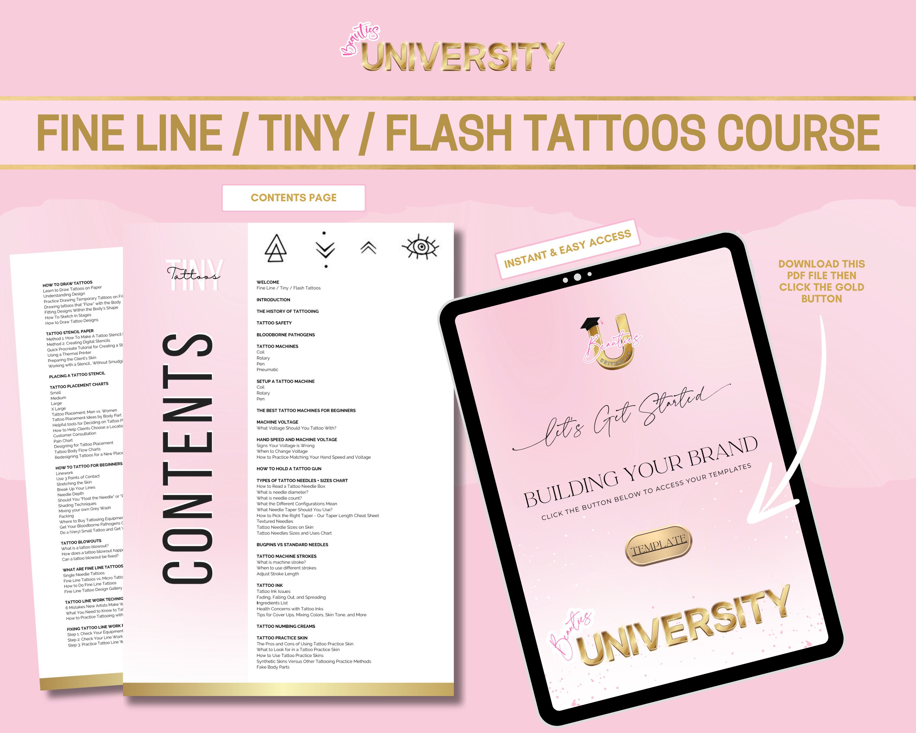 Tiny Tattoo Manual, Fine Line Tattoo Training, Tattoo Linework Course ...