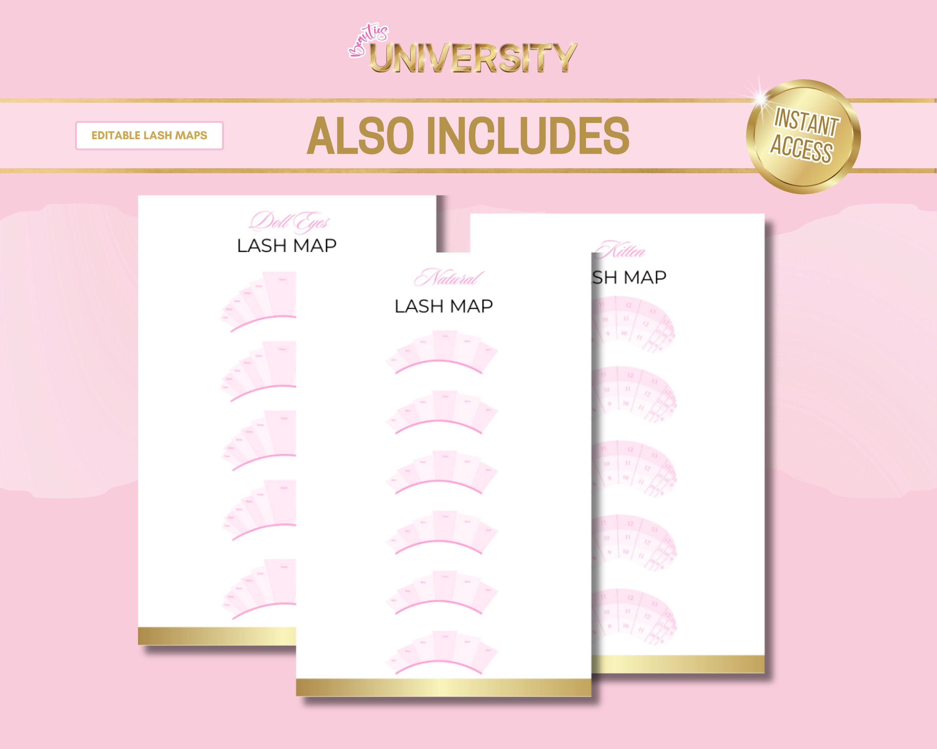 Lash Training Manual, Lash Manual, Lash Certificate, Eyelash Extensions ...