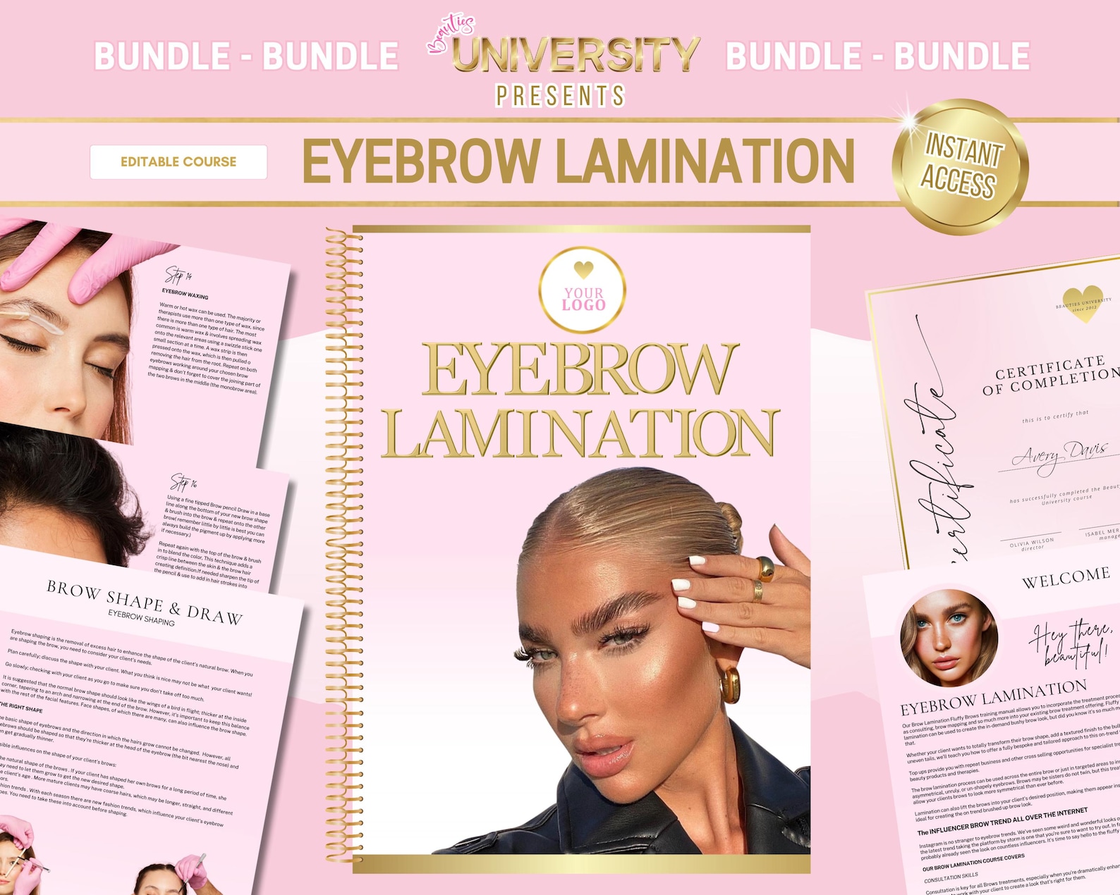 Eyebrow Lamination Training Course Bundle, Brow Lamination Training ...