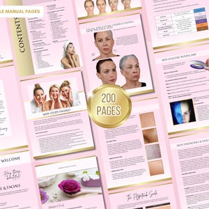 Facials Training Manual for Student Esthetician, Educator Training ...