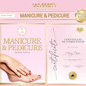 Manicure Pedicure Training Manual, Manicure Guide, Certificate, Nails Course, Nail Technician ...