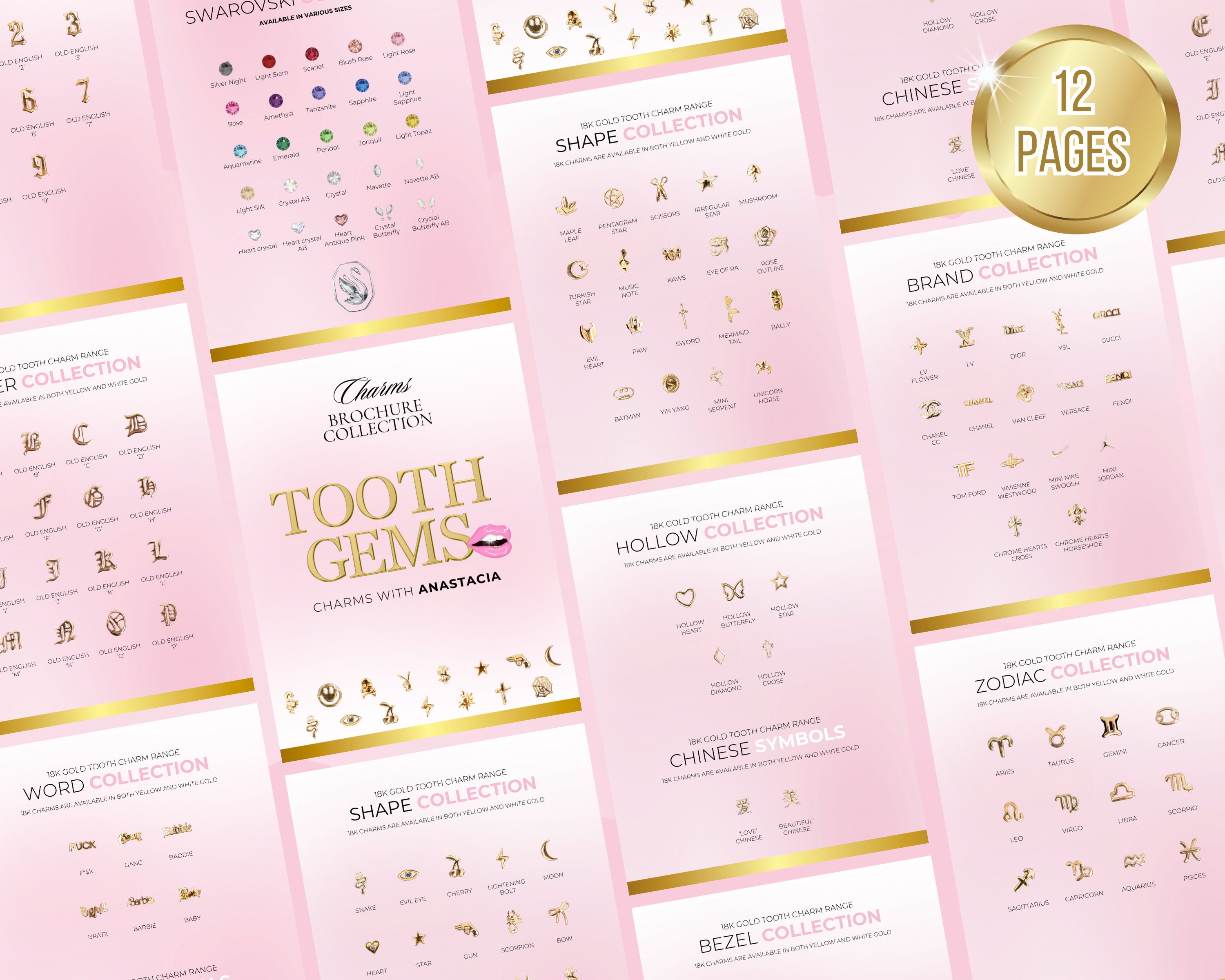 Tooth Gems Brochure, Tooth Gems Catalogue, Tooth Charms Catalog, Tooth ...