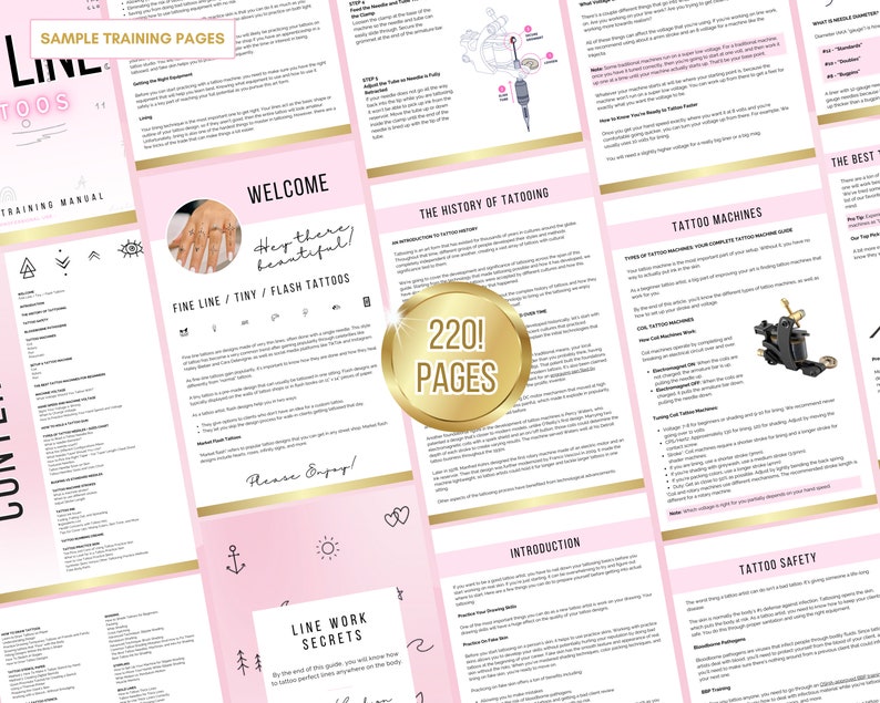 Tiny Tattoo Manual, Fine Line Tattoo Training, Tattoo Linework Course ...