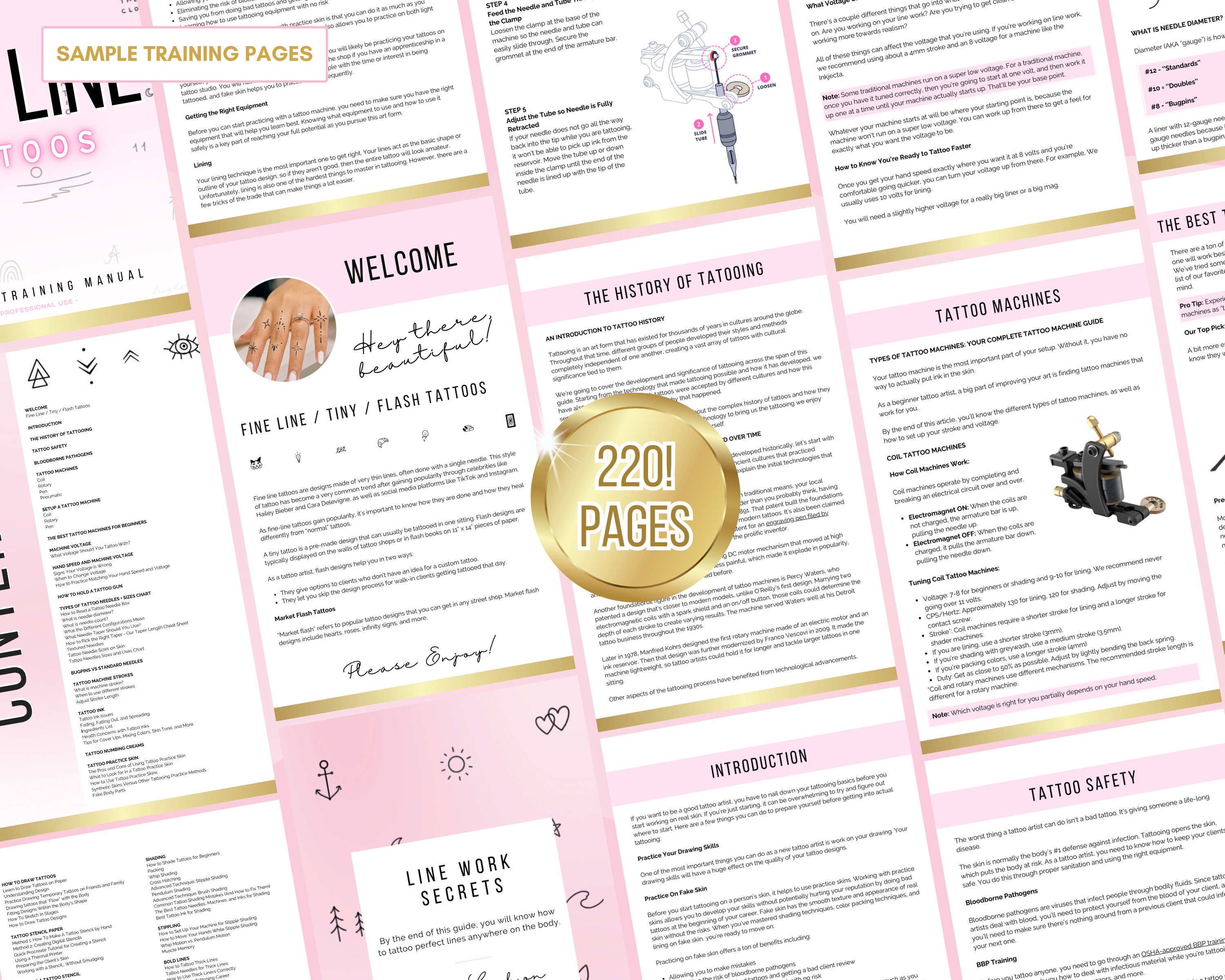 Tiny Tattoo Manual, Fine Line Tattoo Training, Tattoo Linework Course ...