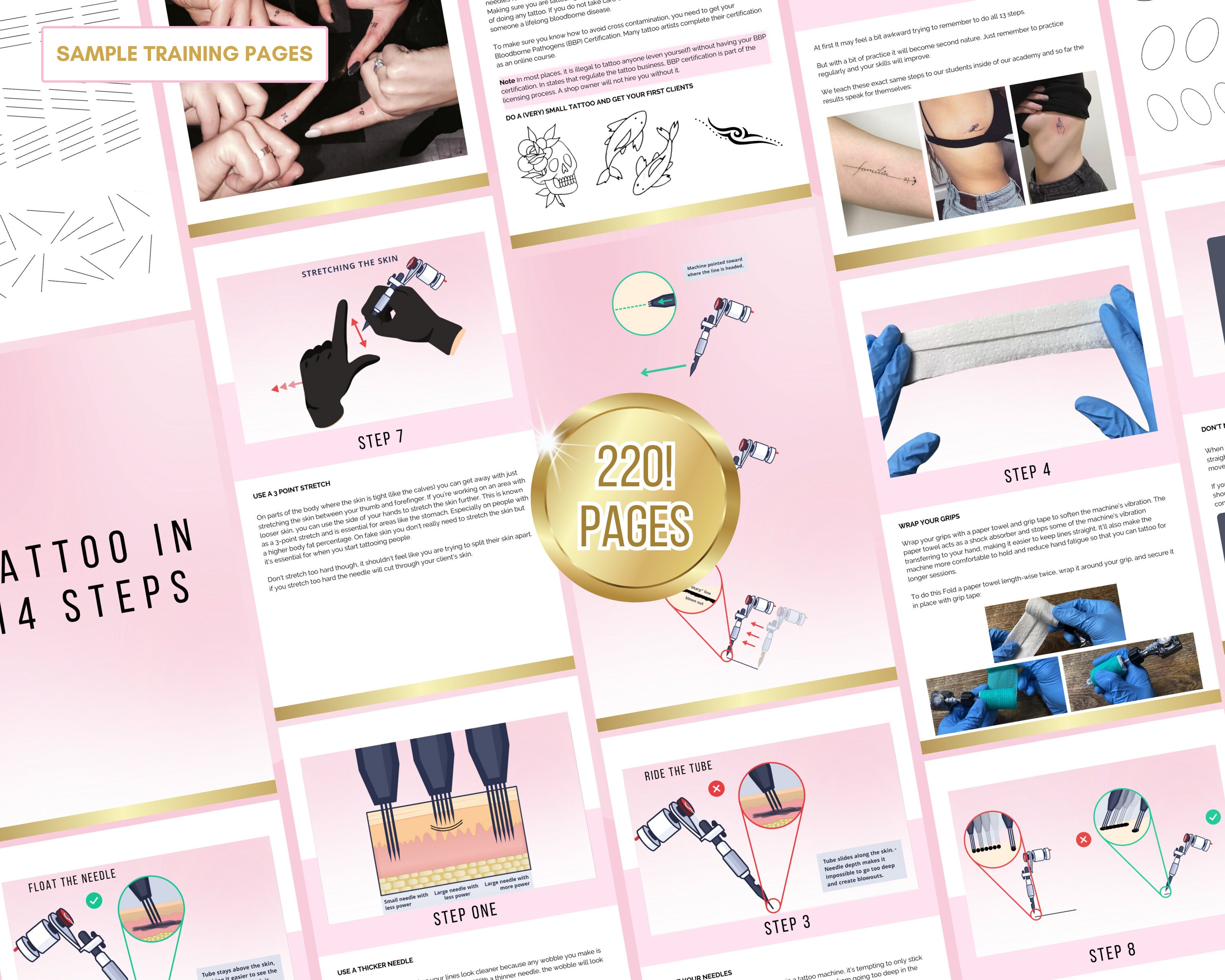 Tiny Tattoo Training, Fine Line Training, Beginners Fine Line, Tattoo ...