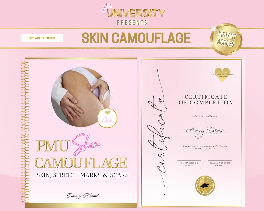 PMU Skin Camouflage Manual, PMU Training Manual, Scars, Stretch Marks ...