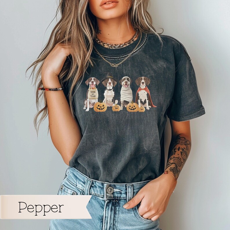 German Shorthaired Pointer Comfort Colors® Shirt, Dog Halloween Shirts ...