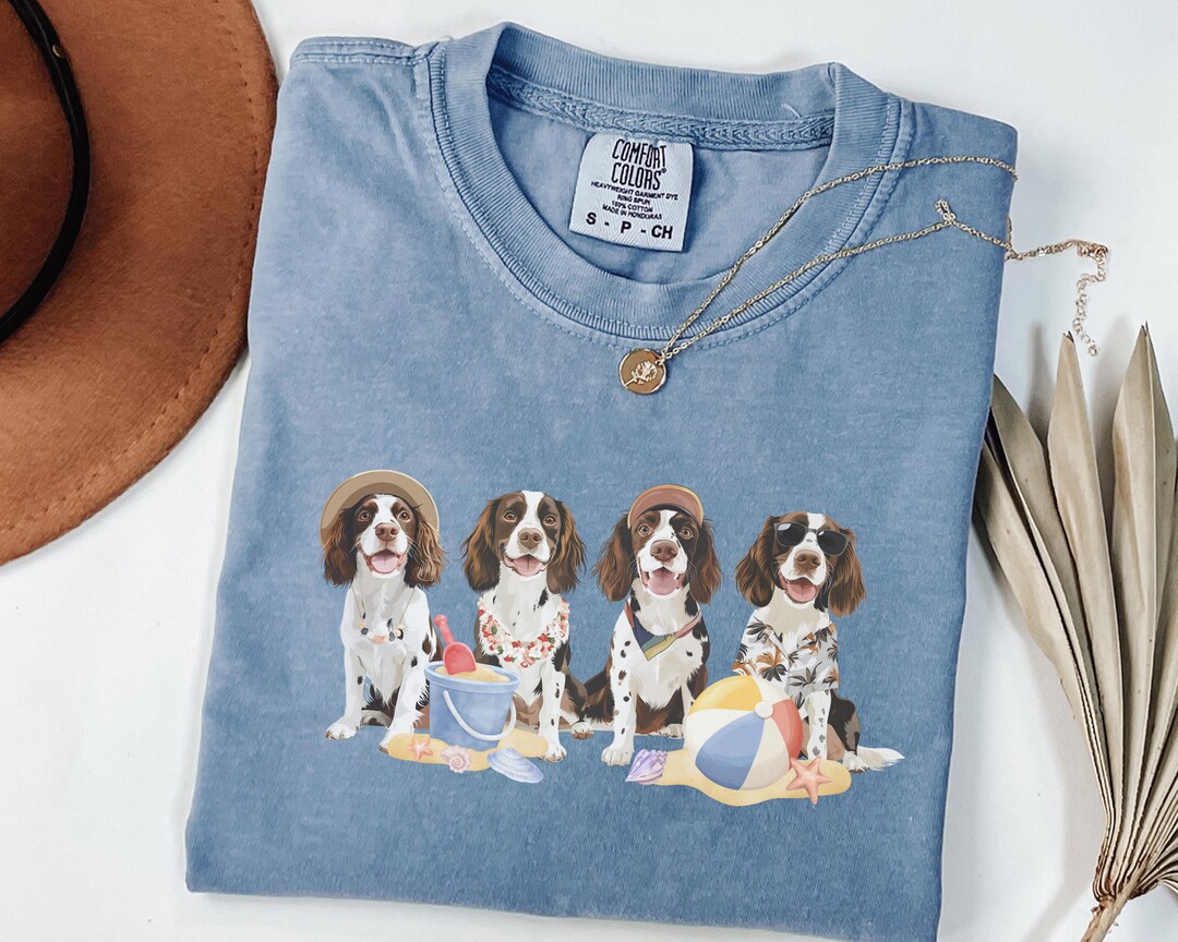 English Springer Spaniel Comfort Colors® Shirt, Springer Spaniel Gifts ...