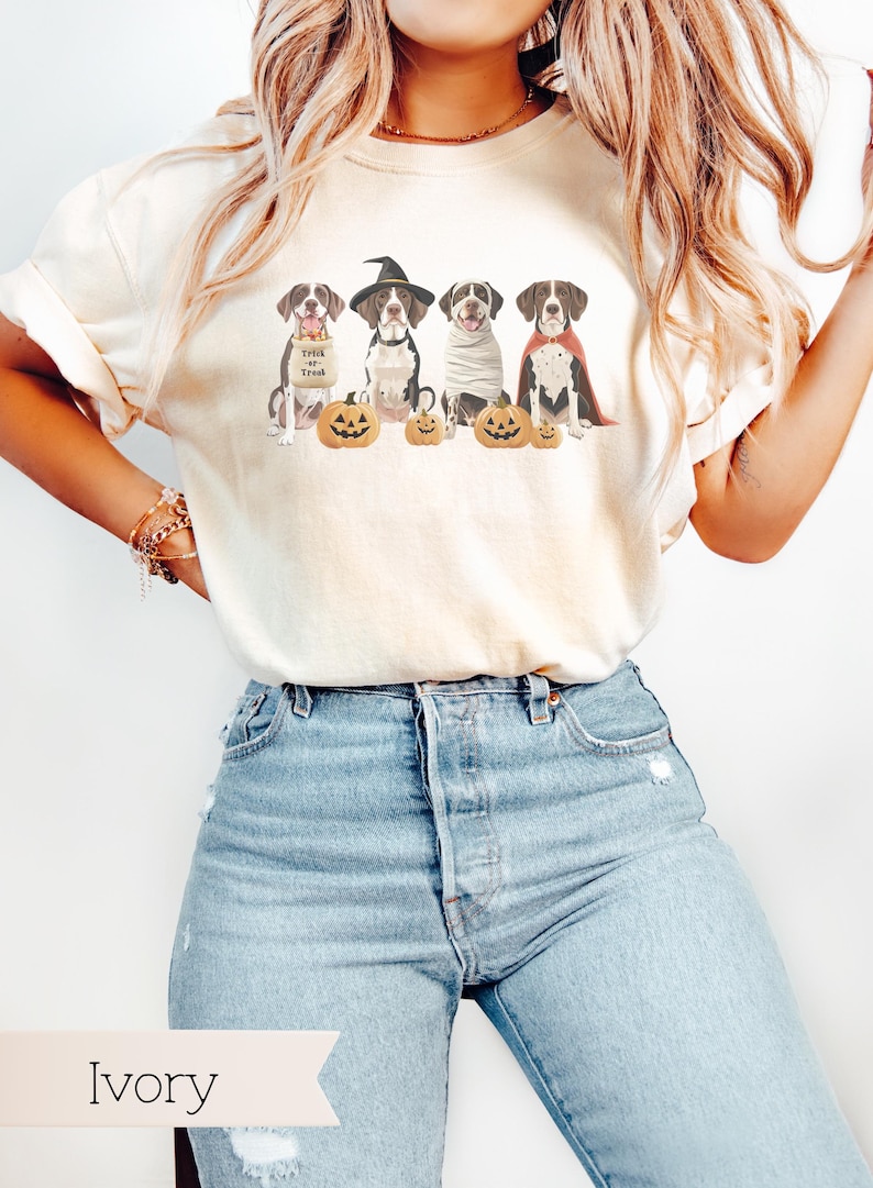 German Shorthaired Pointer Comfort Colors® Shirt, Dog Halloween Shirts ...