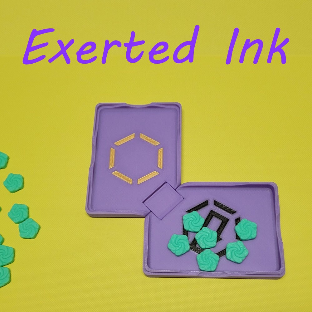 Lorcana Ink Tokens With Hinged Tray - Etsy