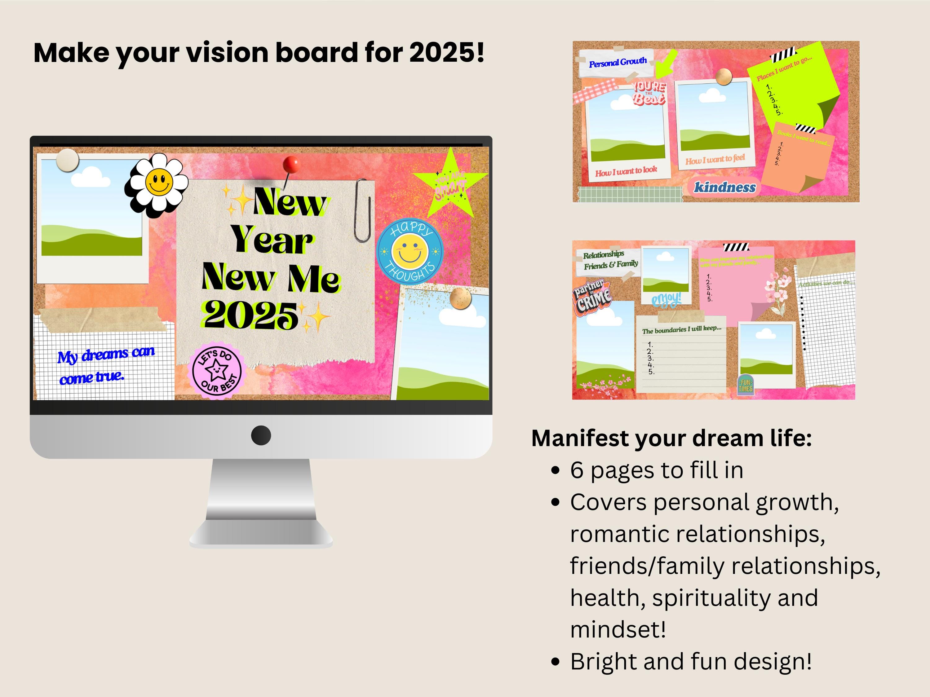 Self Love Bundle 2025 Editable Template Gratitude Goal Setting ...