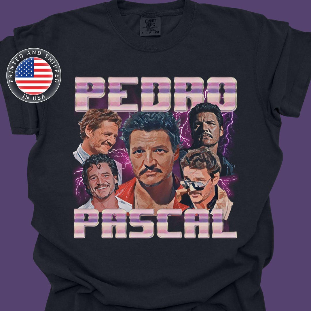 Pedro Pascal T-shirt Vintage Bootleg Retro Tee - Etsy