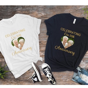 Custom Photo 50th Anniversary Shirt, Personalized Wedding Gift - Etsy
