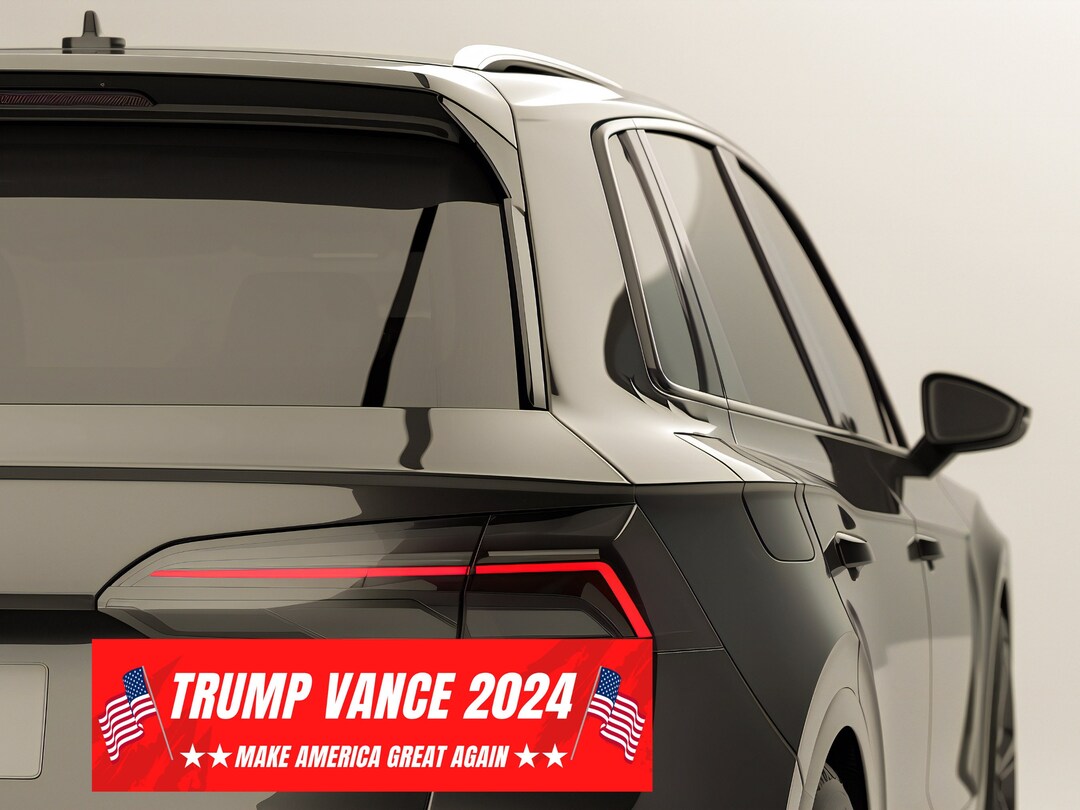 Trump Vance 2024 Bumper Stickers, Vinyl Sticker, Decal, Republican ...