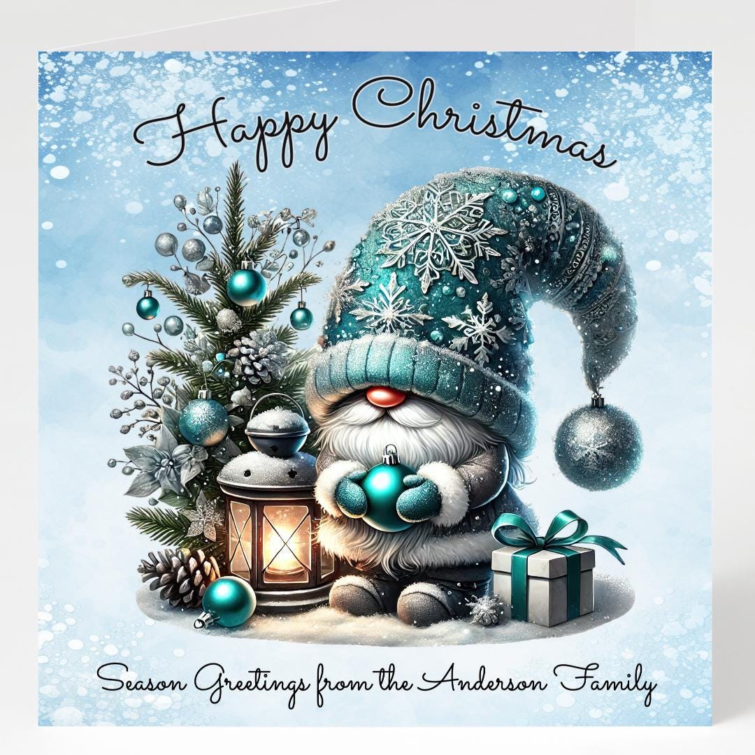 Personalised Gonk Christmas Cards, Multiple Colours & Designs, Matching ...