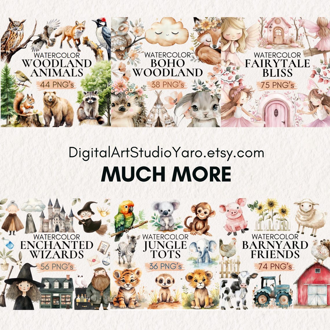 Arctic Animals Watercolor Clipart, Polar Bear, Fox, Owl, Wolf, Seal ...
